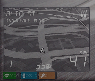 Simple status and car Hud