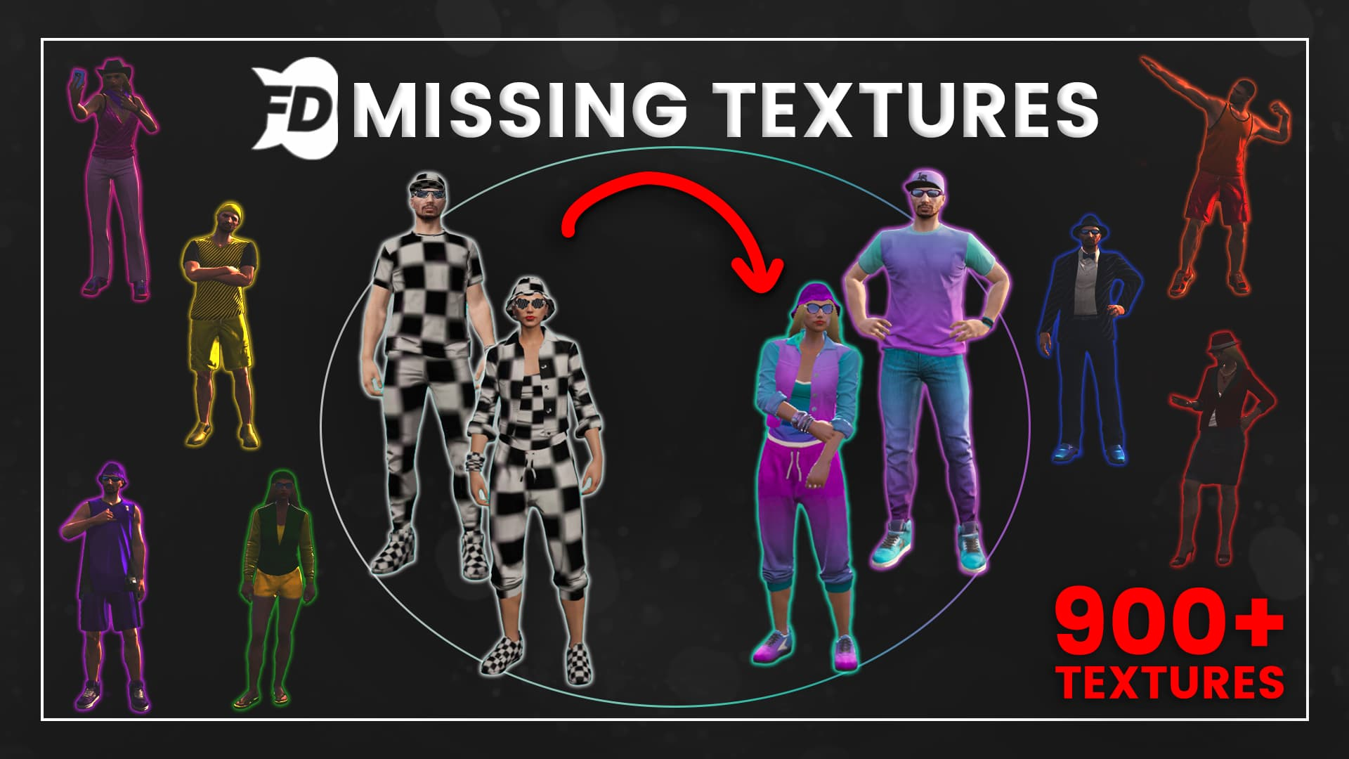 Missing/Checkerboard Texture Replacements